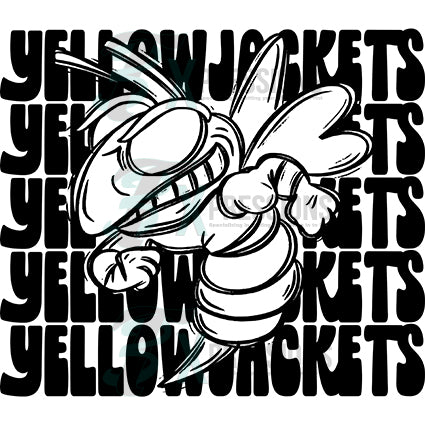 Stacked Mascots YELLOWJACKETS - 3T Xpressions