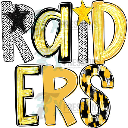 Poppy Raiders Black and yellow - 3T Xpressions