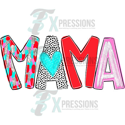 Mama Poppy Red valentine - 3T Xpressions