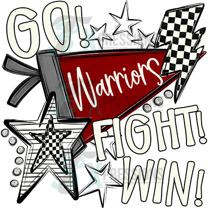 Personalized Maroon GO FIGHT WIN PENNANTS - 3T Xpressions