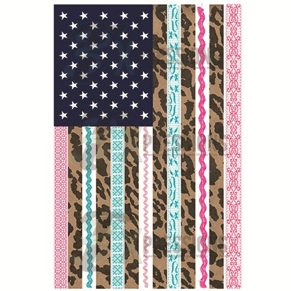 Leopard and Lace Flag - 3T Xpressions