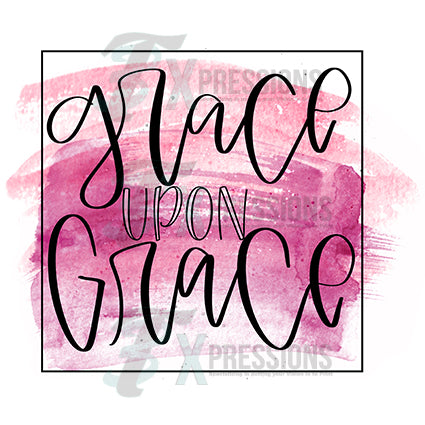 Grace Upon Grace water color frame - 3T Xpressions