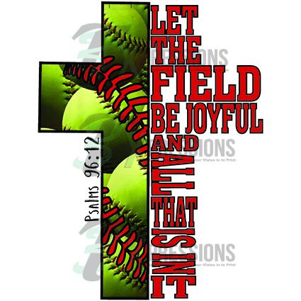 Cross Softball Clipart